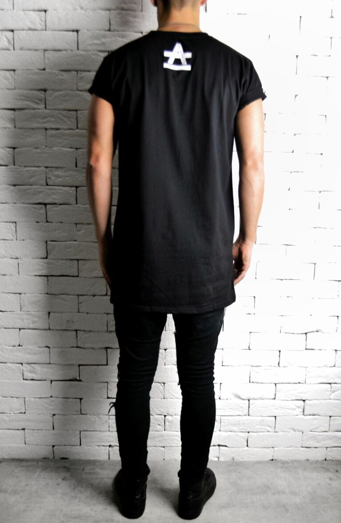 ANONYMOUS Longline T-Shirt | Mens T-Shirts | ETTO Boutique