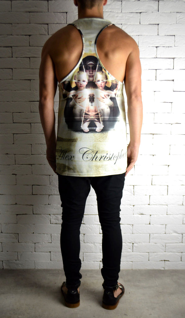 Alex Christopher Sublimation Religious Print Ibiza Vest | Men's Vest ...