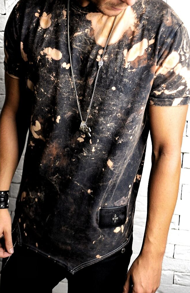 Tie Dye Square Hem T-Shirt | Mens Unique T-Shirts | ETTO Boutique