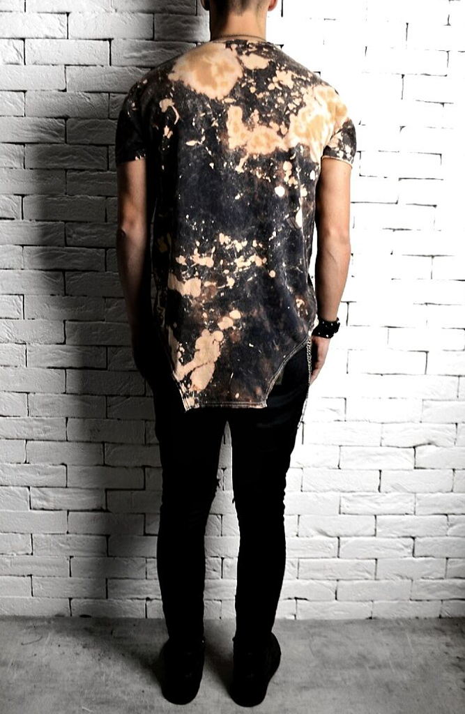 Tie Dye Square Hem T-Shirt | Mens Unique T-Shirts | ETTO Boutique