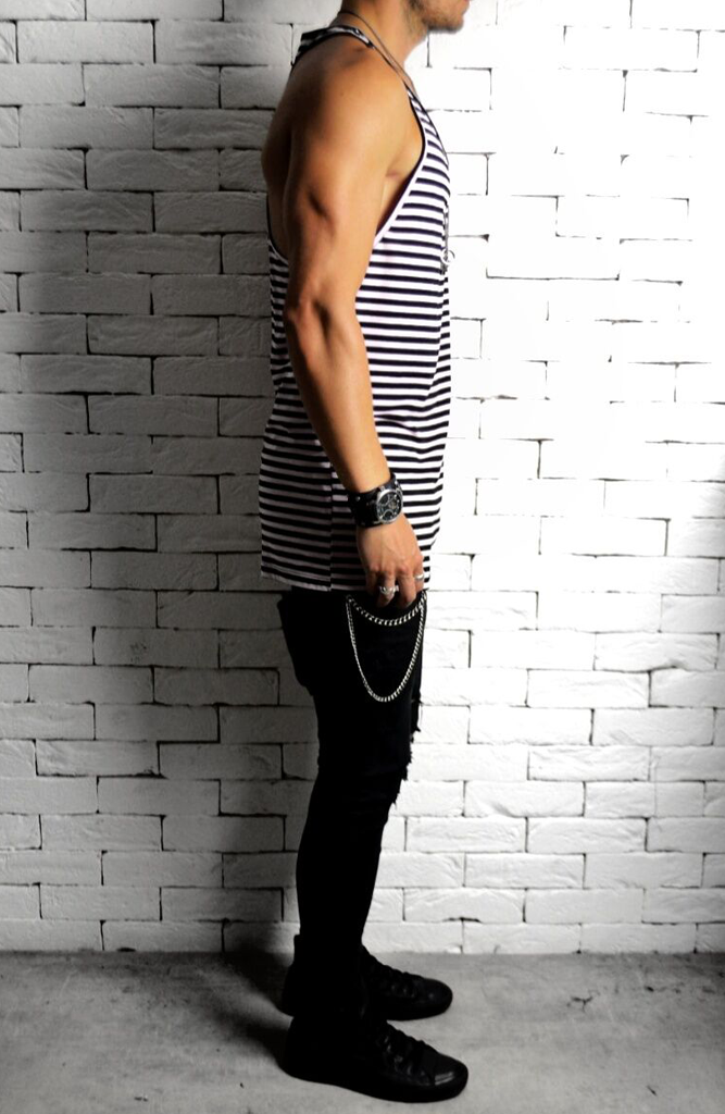 Alex Christopher Pink/Black Ibiza Vest | etto boutique