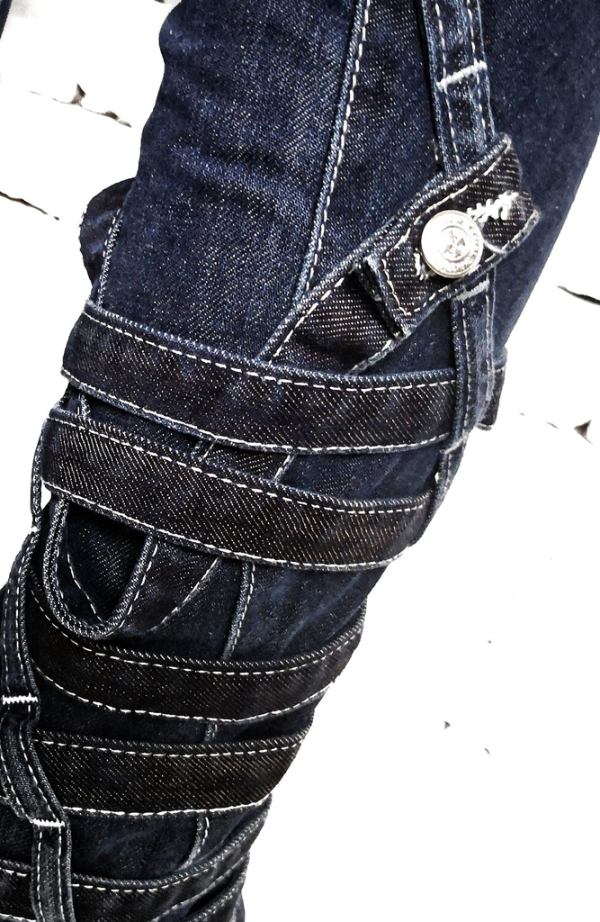 Denim Strap Jeans | Womens Jeans | ETTO Boutique