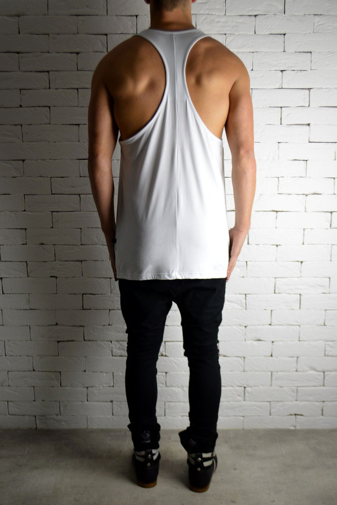 Alex Christopher White Ibiza Vest | Mens Vests | ETTO Boutique