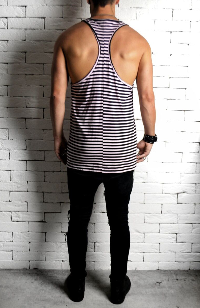 Alex Christopher Pink/Black Ibiza Vest | etto boutique