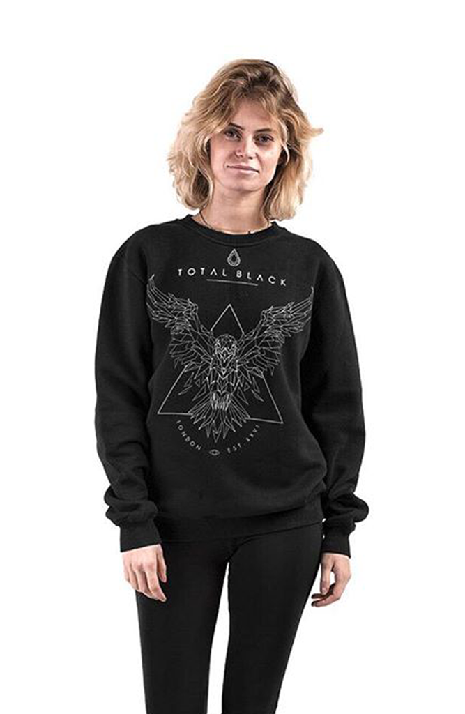 Total Black Raven Sweatshirt